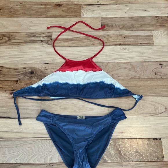True Craft | Swim | True Craft Red Blue And White Bikini Swim | Poshmark